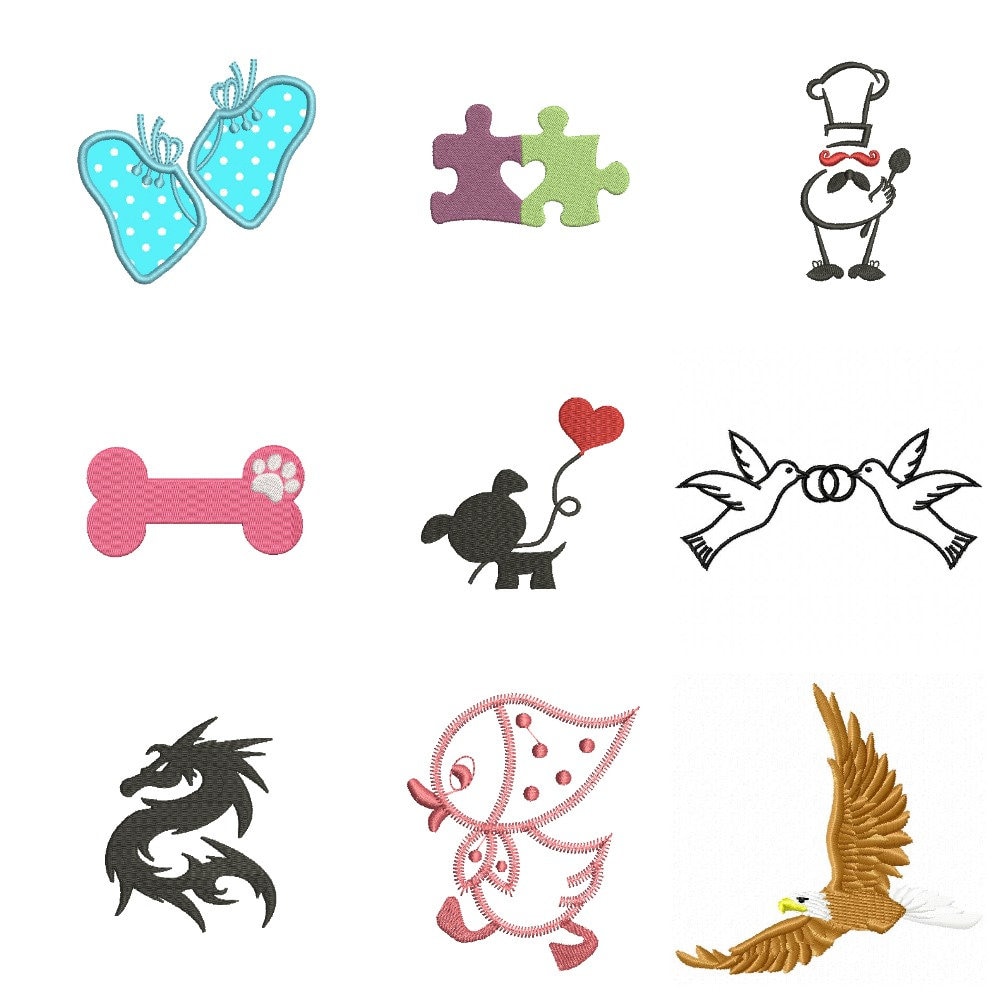 Embroidery Designs Bundle, Machine Embroidery Designs, Digital Product ...