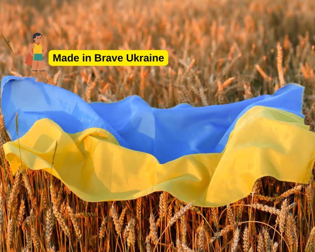 Ukrainian Flag – Handmade Ukraine Flag – Blue and Yellow National Flag ...