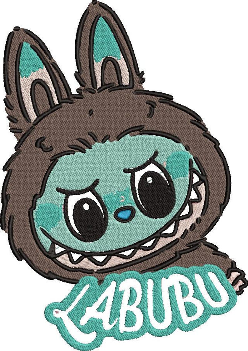 Labubu Machine Embroidery Design – Instant Download – Cute Monster ...