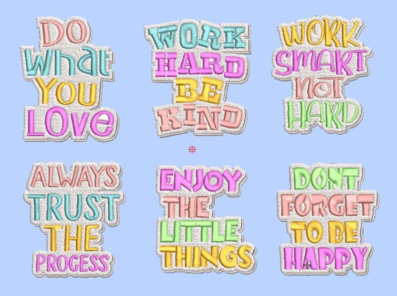 Motivational Word Embroidery Designs Bundle | Inspirational Quotes ...