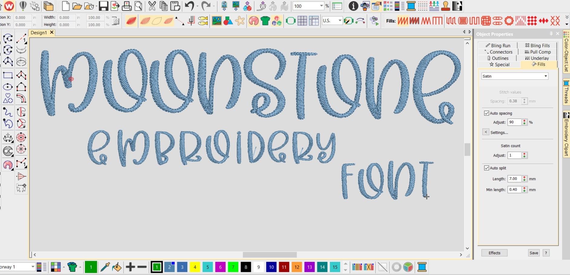 Embroidery Font Moonstone Dst, Exp, Hus, Jef, Pes, Shv, Vip, Xxx - Etsy