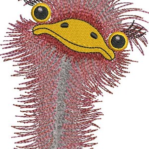 Ostrich Embroidery Design Ostrich Girl and Ostrich Boy. 5 Sizes ...