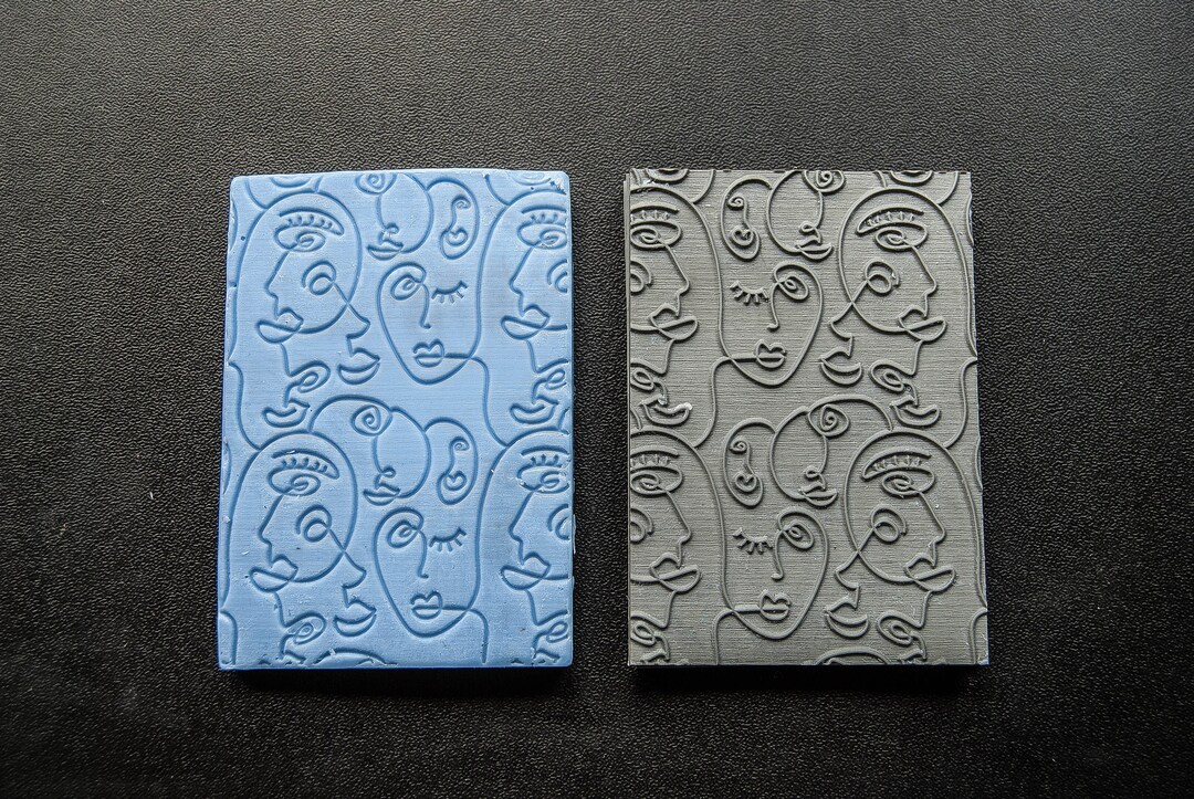 Texture Mat 32 Faces, Soap Stamp, Clay Stamp, Ink Stamp, Clay Stamp ...