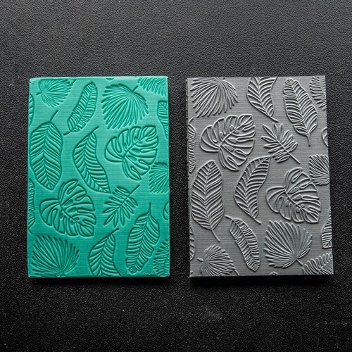 Texture Mat 39 Leaf Soap Stamp Clay Stamp Ink Stamp Metal - Etsy