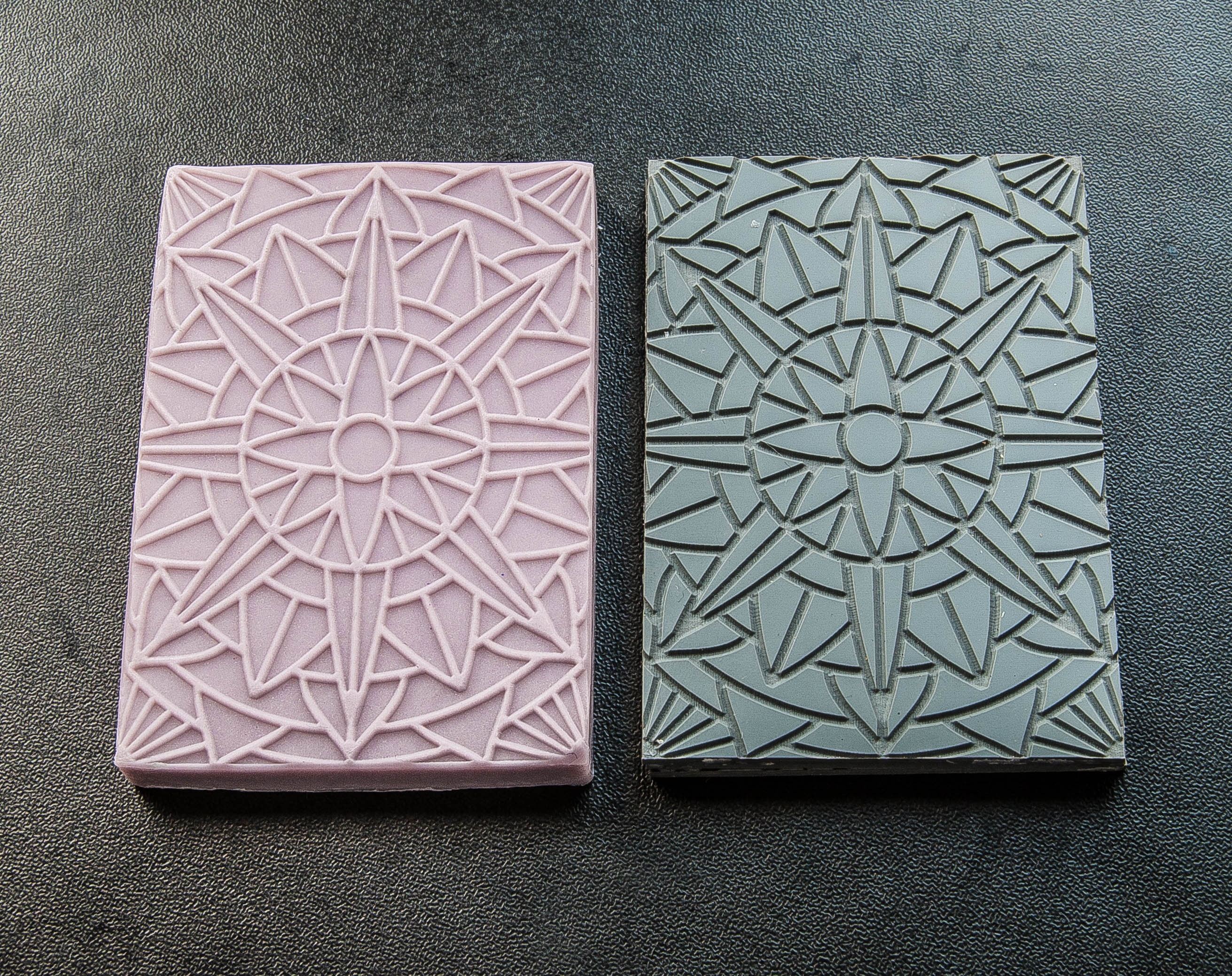 Texture mat 25 Roseta soap stamp clay stamp ink stamp | Etsy