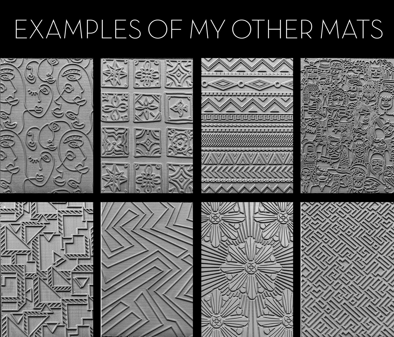 Texture Mat 27 Roseta Soap Stamp Clay Stamp Ink Stamp | Etsy