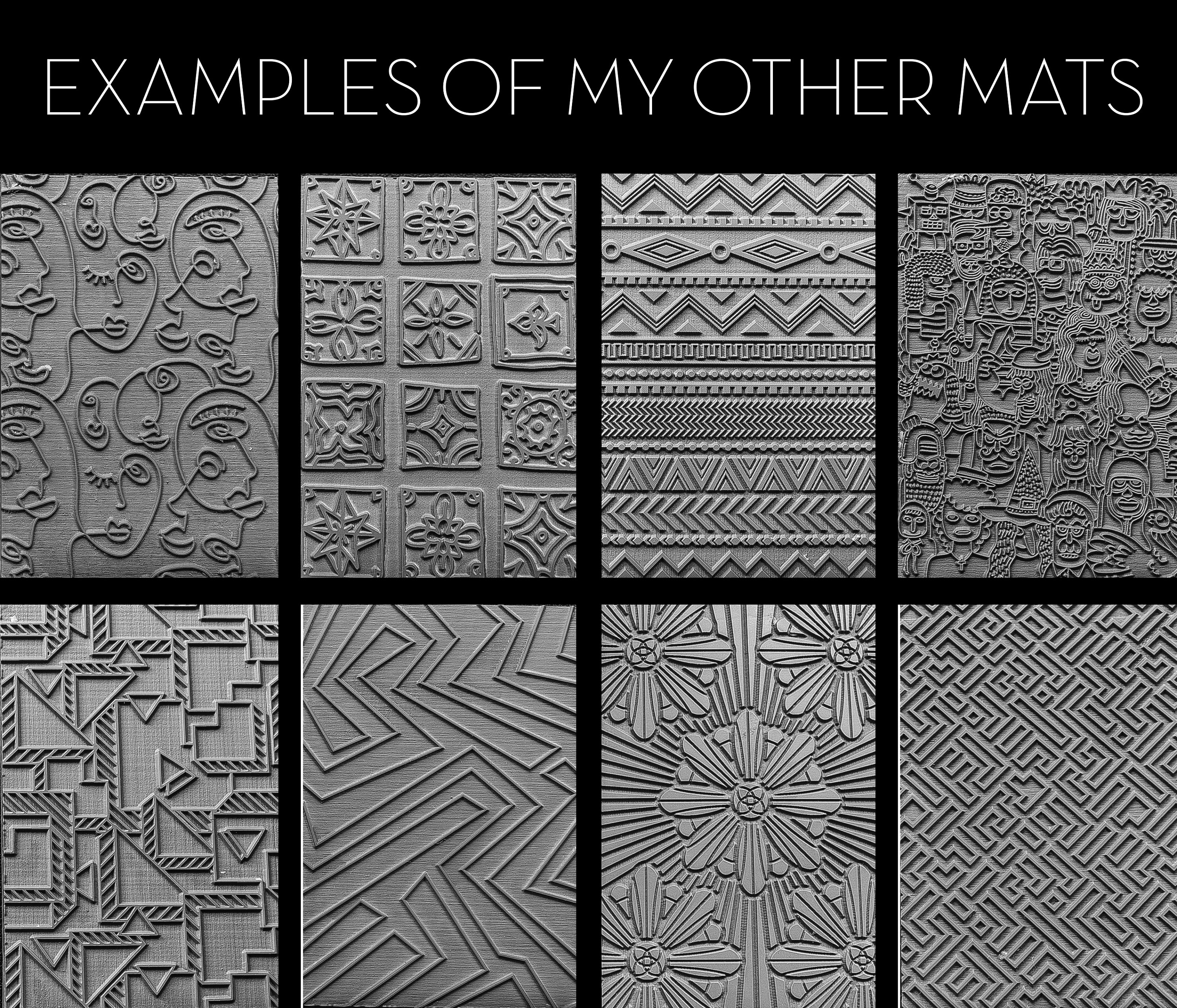Texture Mat 27 Roseta, Soap Stamp, Clay Stamp, Ink Stamp, Clay Stamp ...
