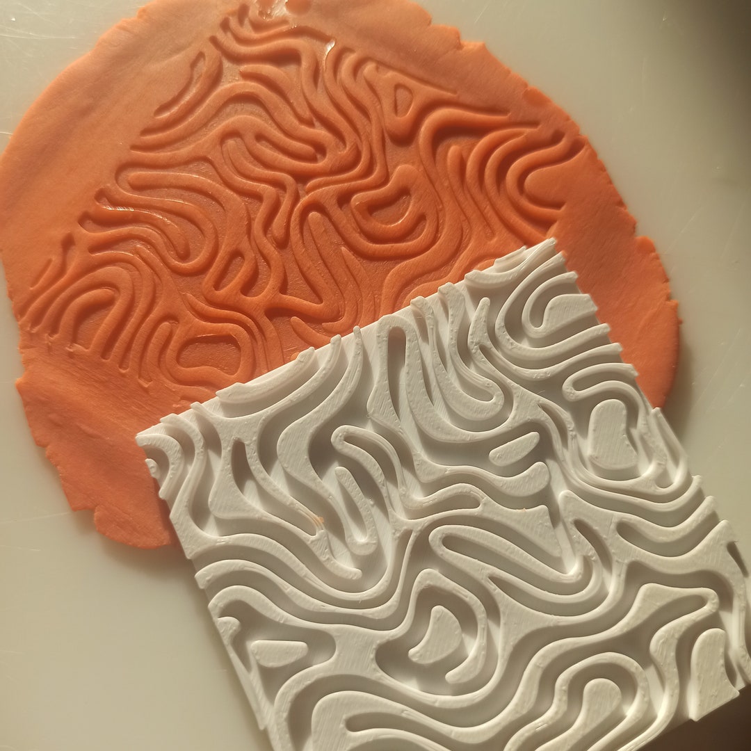 P3 Lava Texture, Clay Stamp, Clay Stamp, Polymer Clay Stamp, Wax Stamp ...