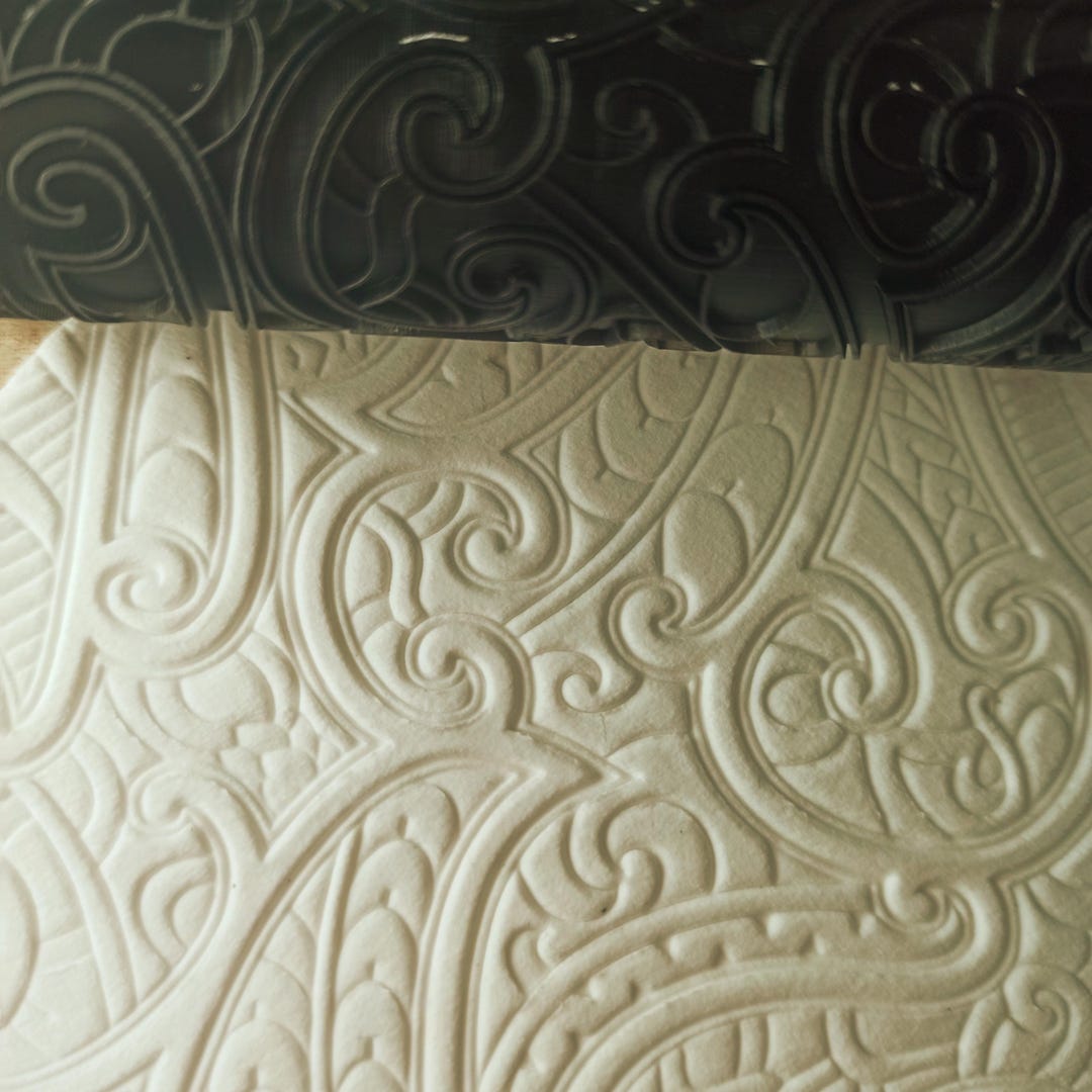 Texture Roller L86, Organic Texture, Swirl Roll,maori Texture, Flourish ...