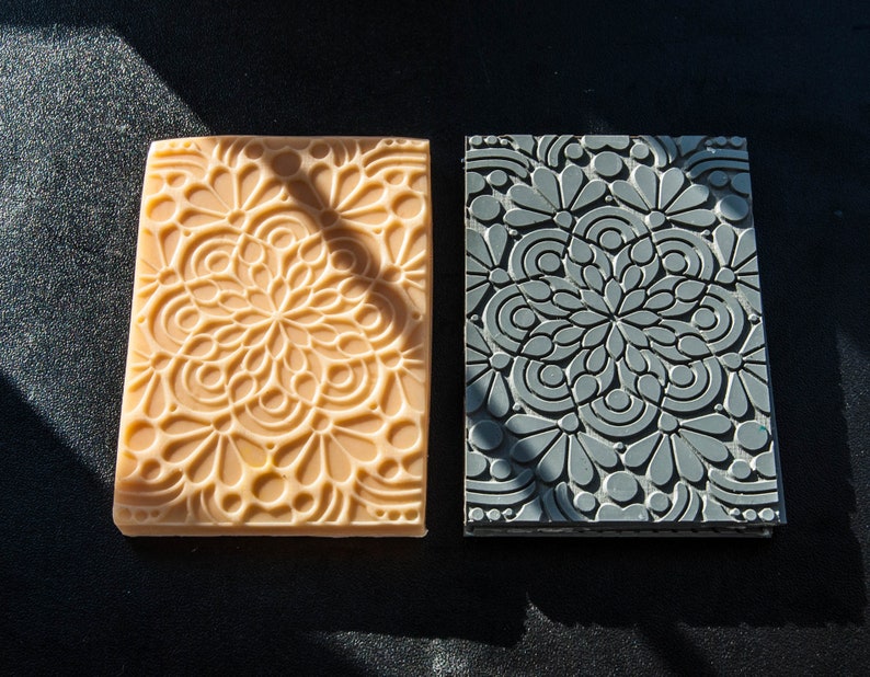 Texture Mat 27 Roseta Soap Stamp Clay Stamp Ink Stamp | Etsy