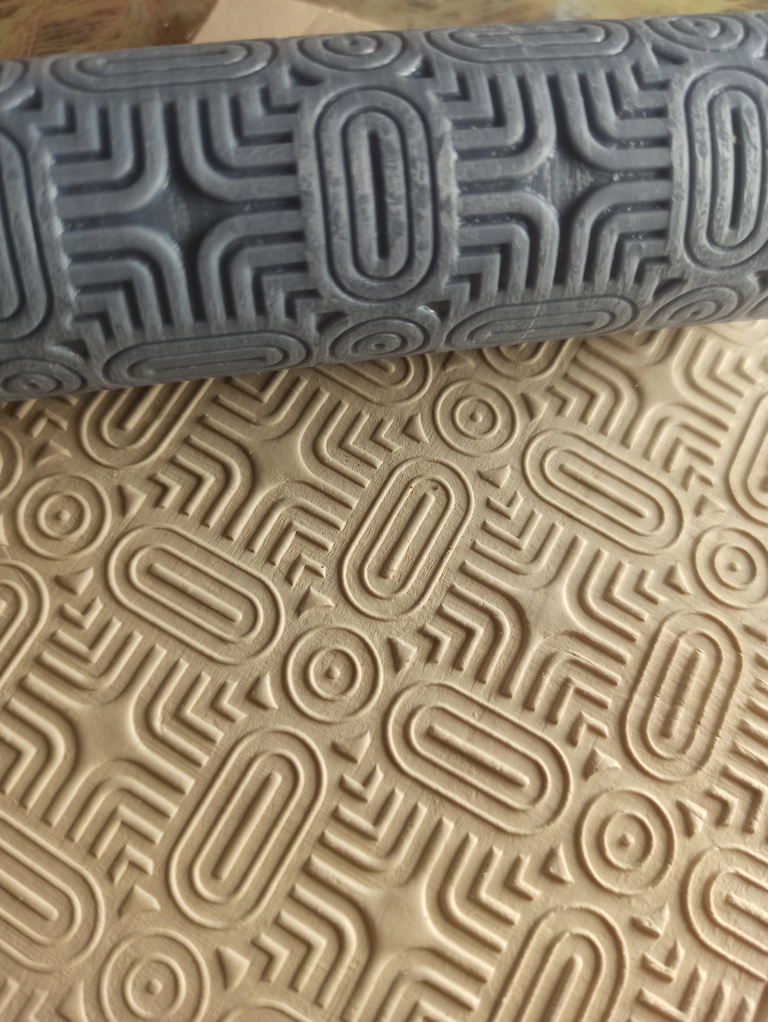 Texture Roller L11,geometric Stamp,circles Roll,high Quality Texture,clay Stamp,polymer Clay ...