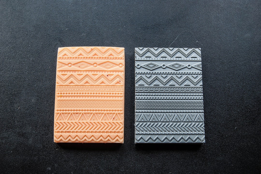Texture Mat 36 Aztec Pattern, African Pattern, Soap Stamp, Clay Stamp ...