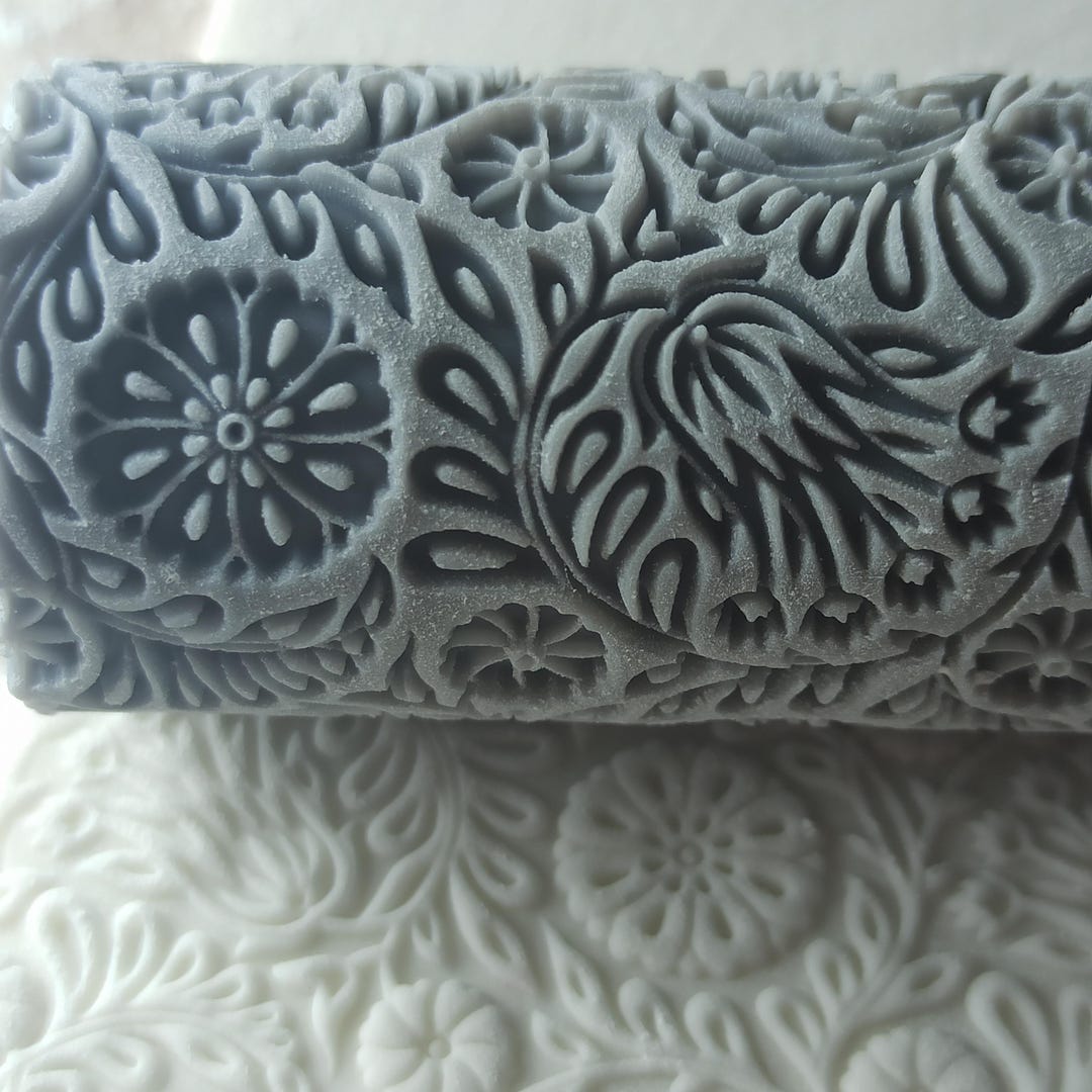 Texture Roller L19, Organic Texture, Floral Roll, Baroque Texture ...