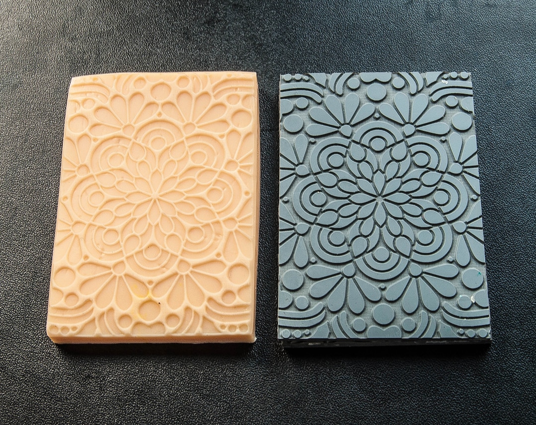 Texture Mat 27 Roseta, Soap Stamp, Clay Stamp, Ink Stamp, Clay Stamp ...