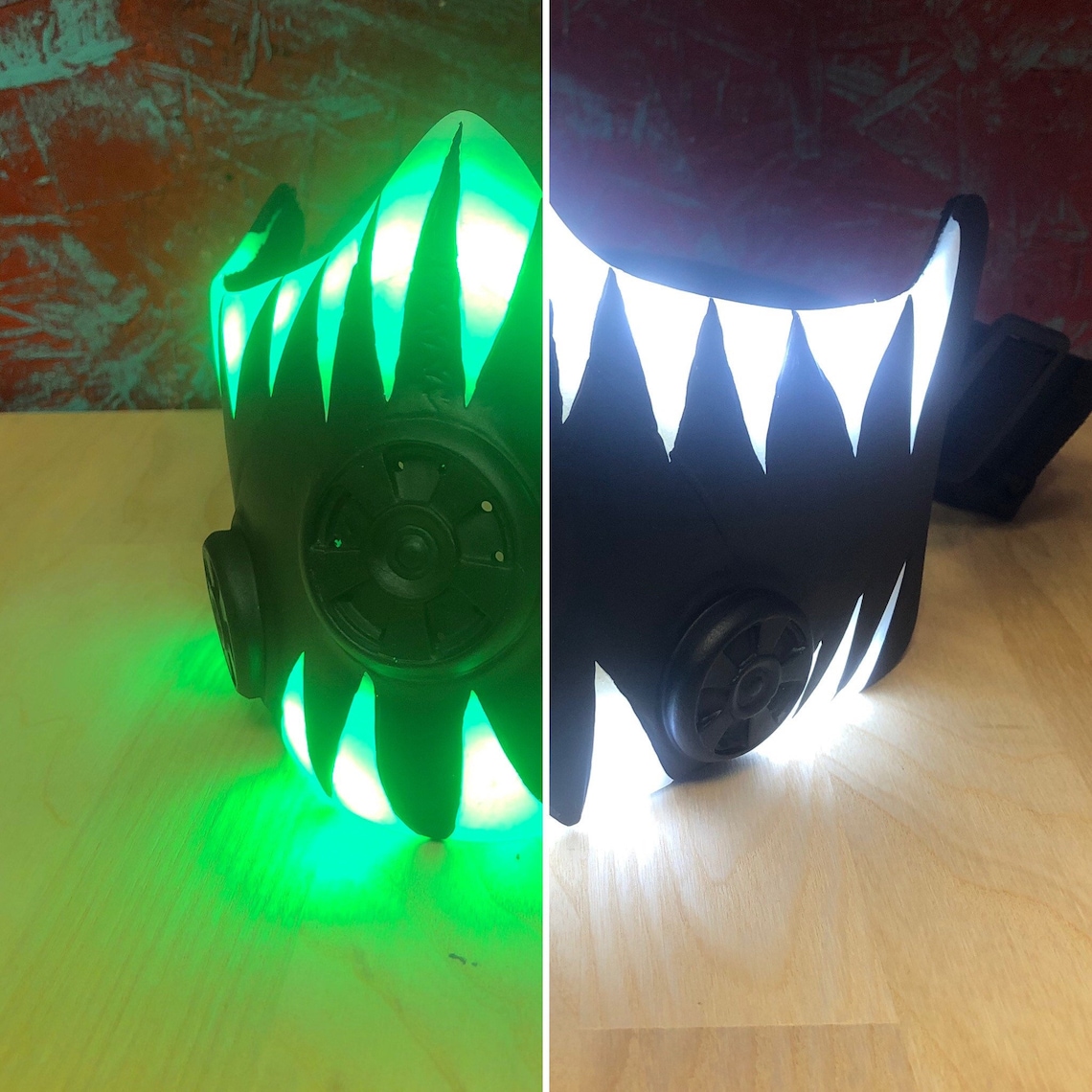 Octane mask apex legends with led light up two colours green | Etsy