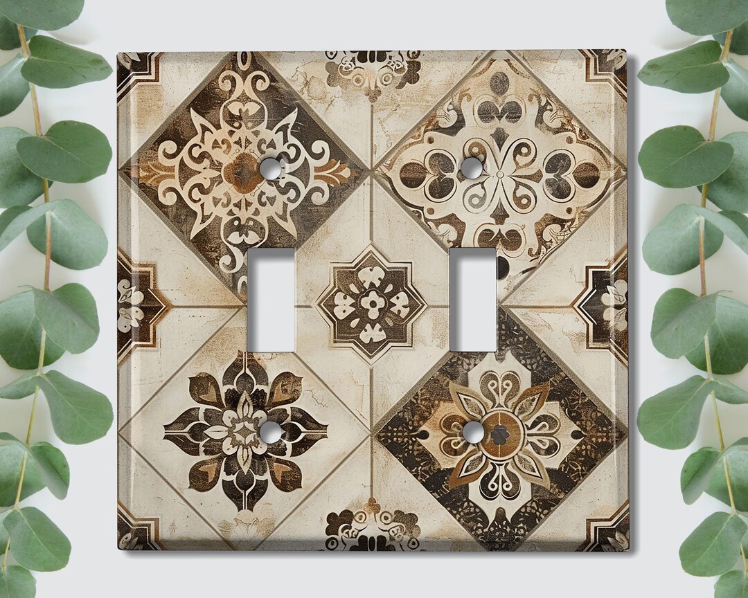 Metal Light Switch Cover | Outlet Plate, Home Decor Idea, Tile Design ...