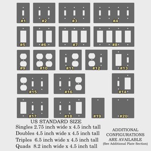 Metal Light Switch Cover | Light Switch Plate, Outlet Cover, Wall Plate ...