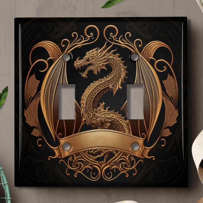 Dragon Plate Cover - Etsy