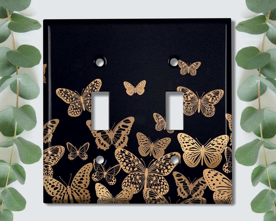 Metal Light Switch Cover | Outlet Plate Home Decor, Elegant Butterfly ...