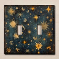 Star Light Switch Cover / Outer Space Cover / Atomic Age / Atomic Retro ...