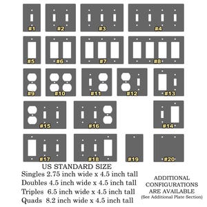 Metal Light Switch Cover | Light Switch Plate, Outlet Cover, Wall Plate ...