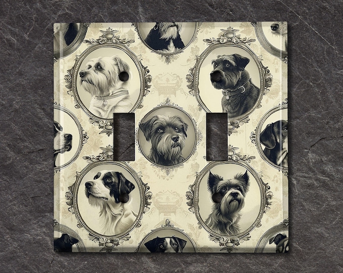 Paw Prints and Bone Light Switch Covers, Wall Plate Covers, Light ...
