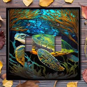 Sea Turtle Light Switch Cover - Etsy