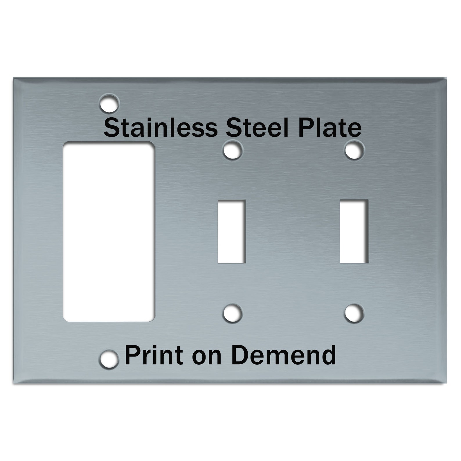 GFI Outlet (rocker) Twin Toggle Switch Combo Plate Cover, You Choose ...