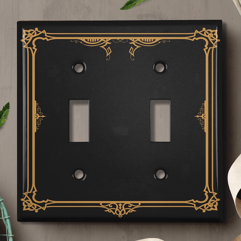 Black Outlet Cover - Etsy