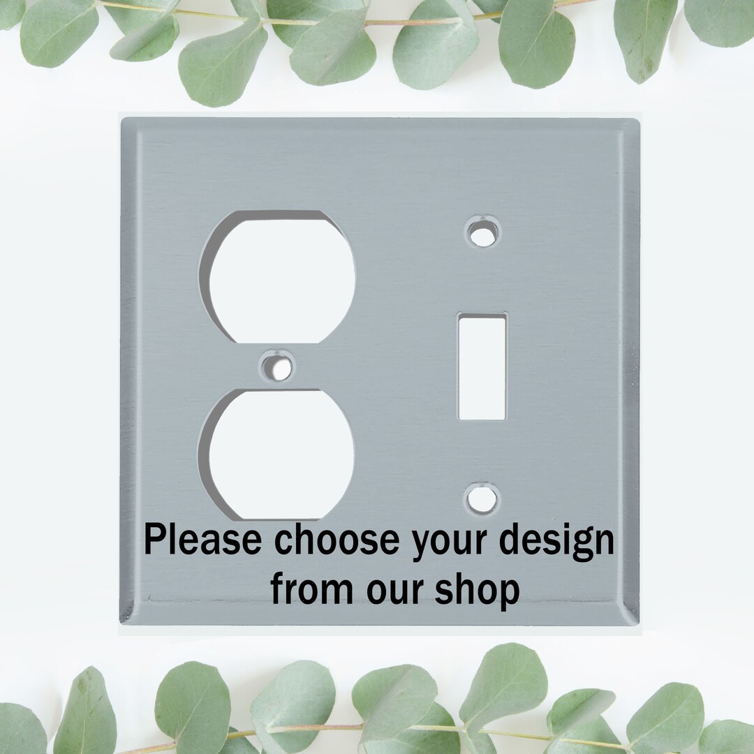 Duplex Outlet Toggle Switch Combo Plate Cover, You Choose From Any ...