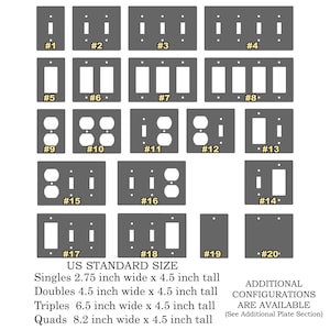 Metal Light Switch Cover | Light Switch Plate, Outlet Cover, Wall Plate ...