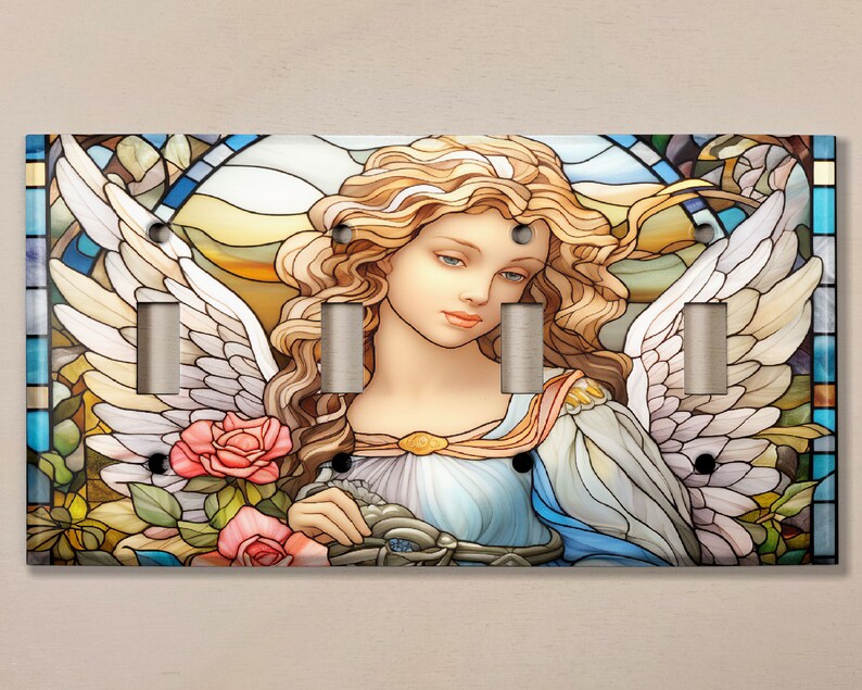 Metal Light Switch Cover | Christmas Guardian Angel, Christmas Decor ...