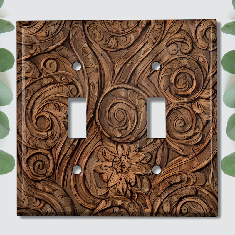 Wood Carved Wall Switches - Etsy