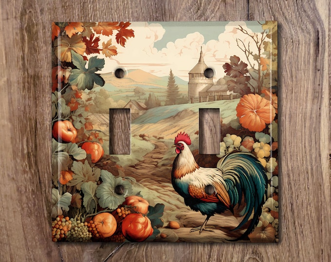 Rooster Vine Barn Light Switch Cover, Night Light, Cabinet Knob - Etsy