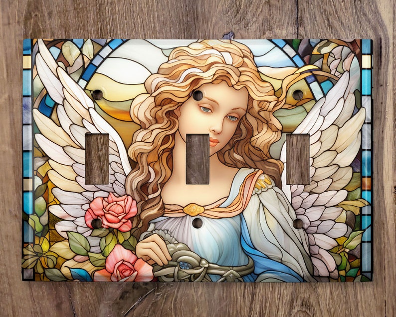 Metal Light Switch Cover | Christmas Guardian Angel, Christmas Decor ...