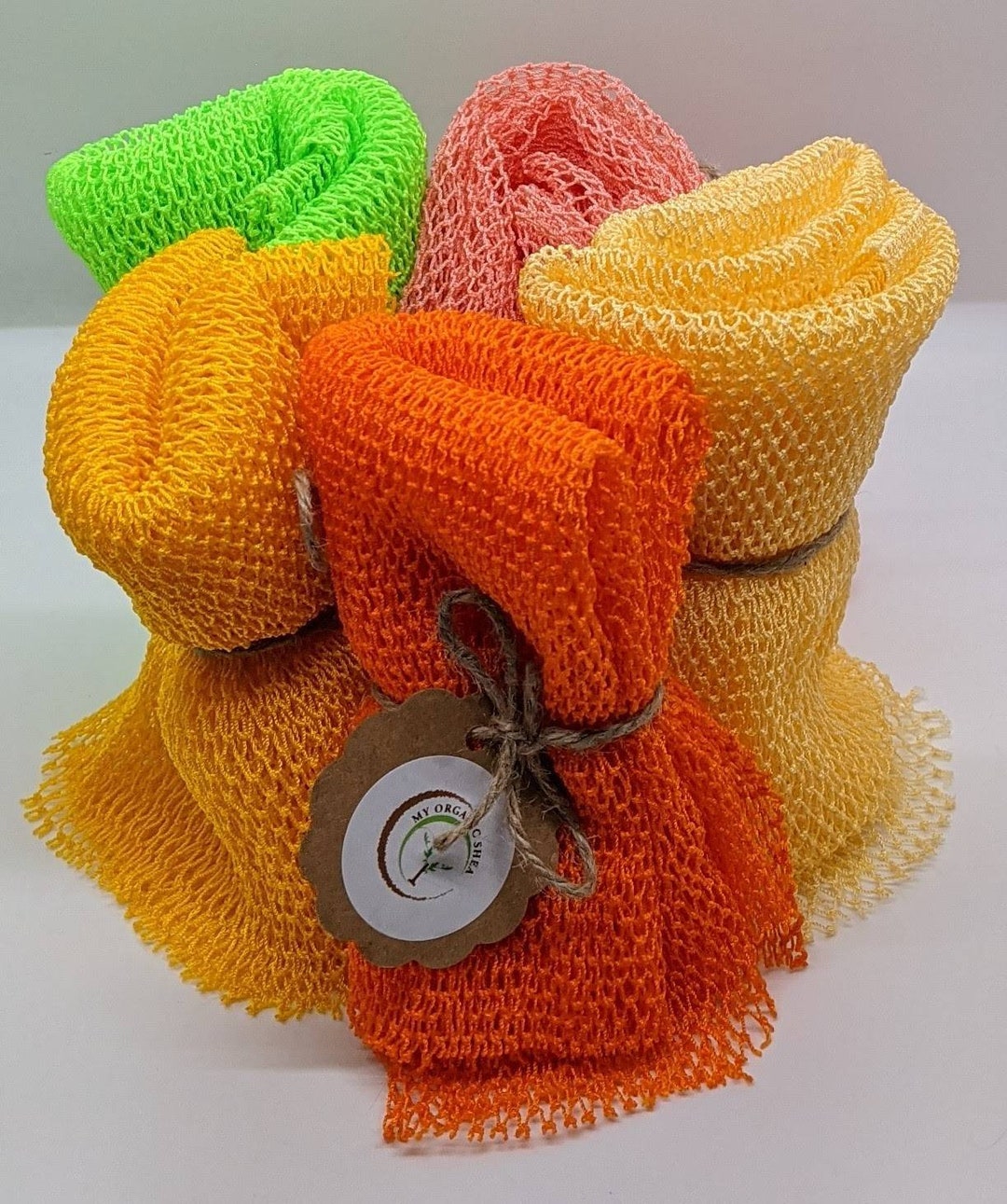 African Exfoliating Bath Net Sponge: Nylon Body Scrubber - Etsy