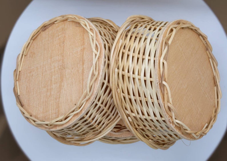 Handmade Woven Cane Basket - Etsy