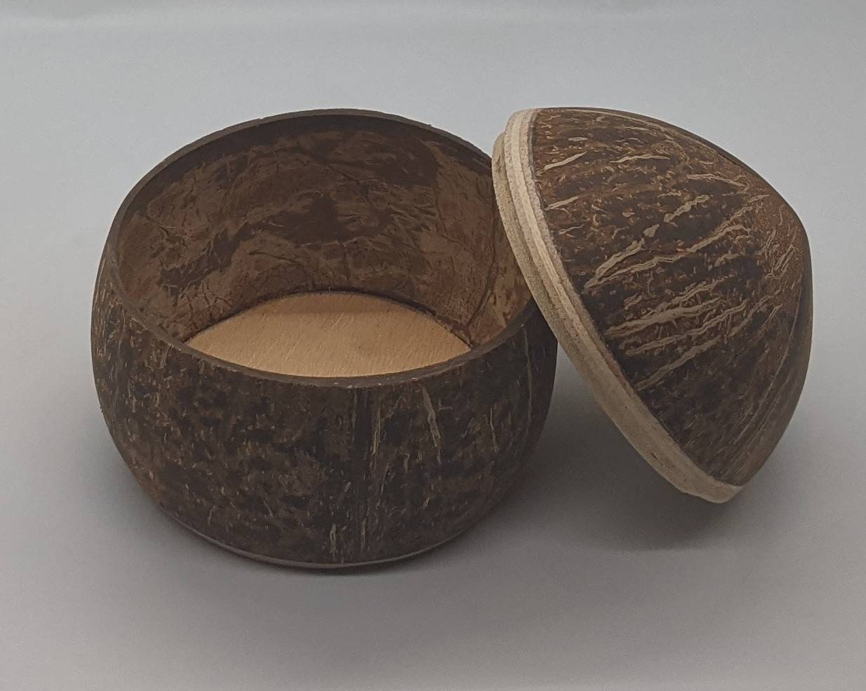 Unique Handmade Coconut Shell Container With Lid - Etsy