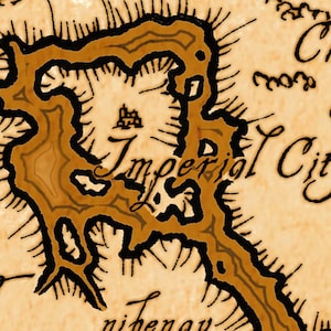 Map of Tamriel, the Elder Scrolls IV: Oblivion Remastered, 10369 X 6480 ...