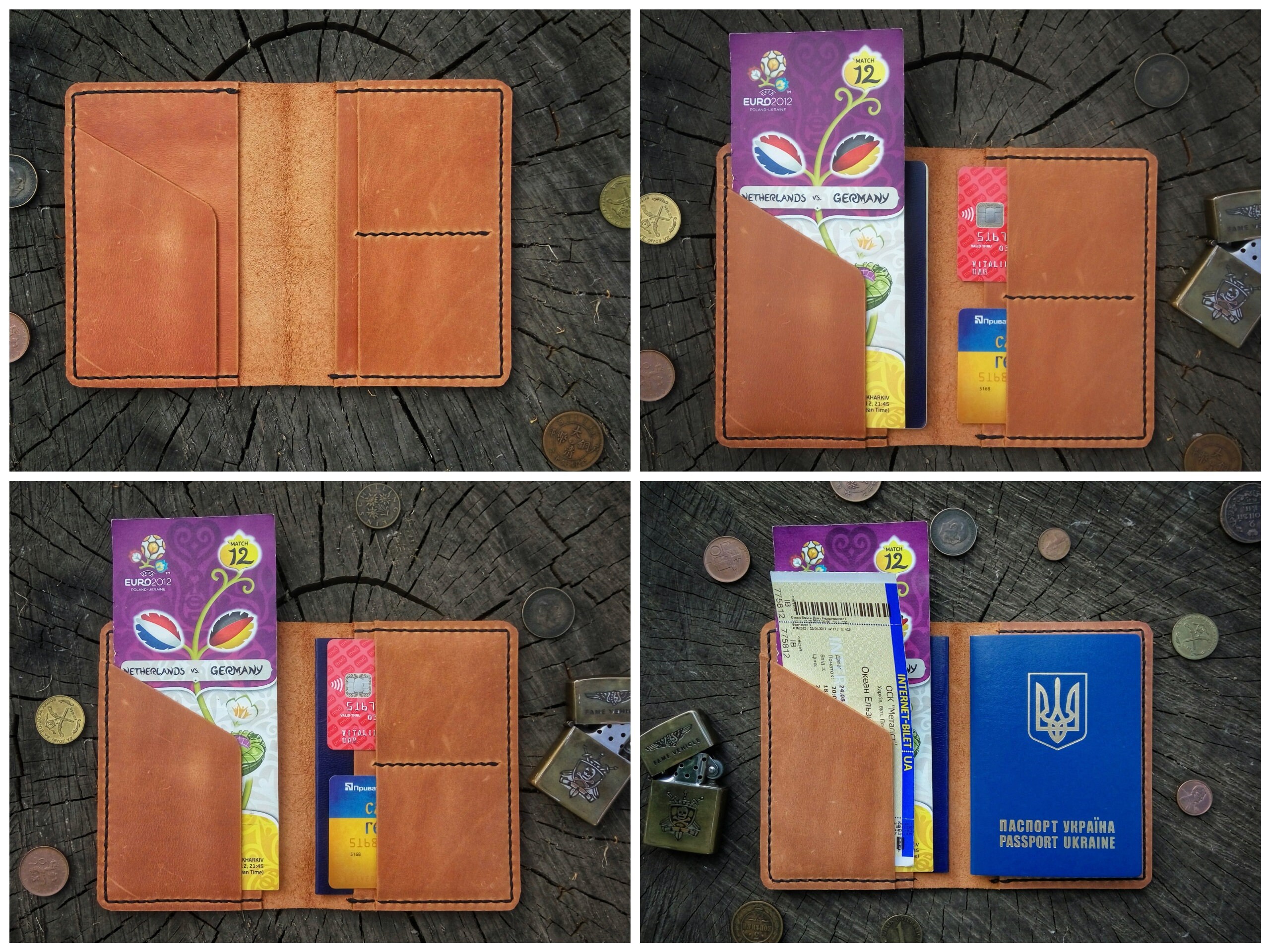 Leather Passport Cover Personalized, World Landmarks Stamps, Visa ...