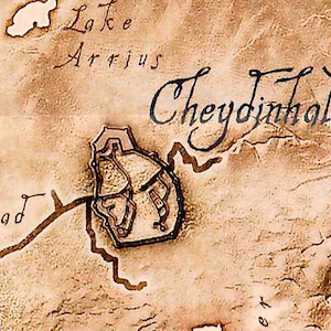 Map of Cyrodiil, the Elder Scrolls IV: Oblivion Remastered, 11050 X ...