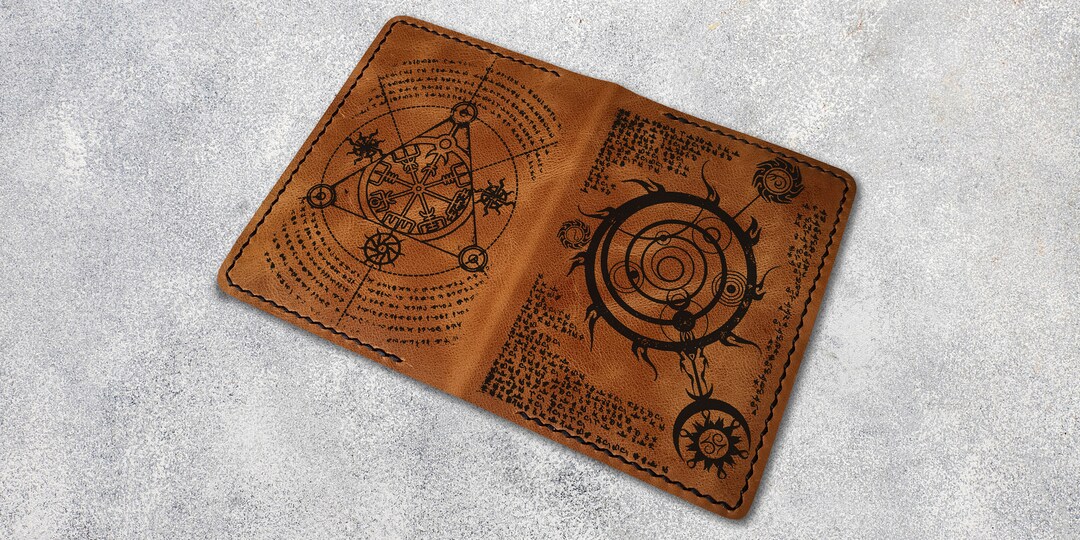 Oghma Infinium, Skyrim Passport Holder Personalized, Custom Leather ...