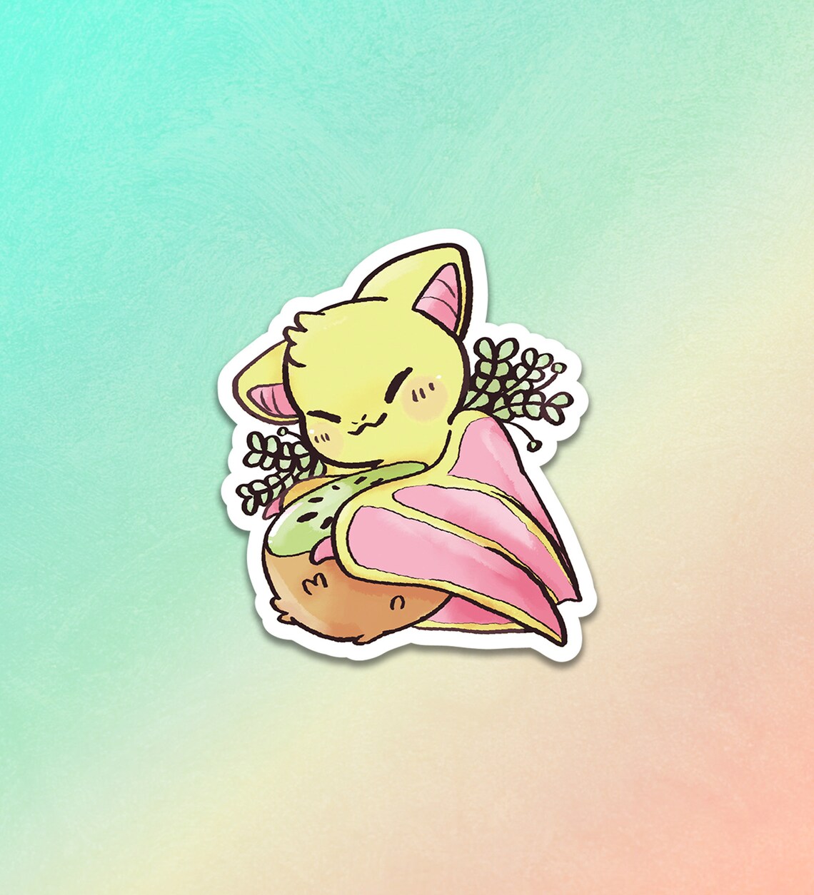 Fruit Bats Sticker - Notebook Kawaii Strawberry Kiwi Blueberry Bloobs ...