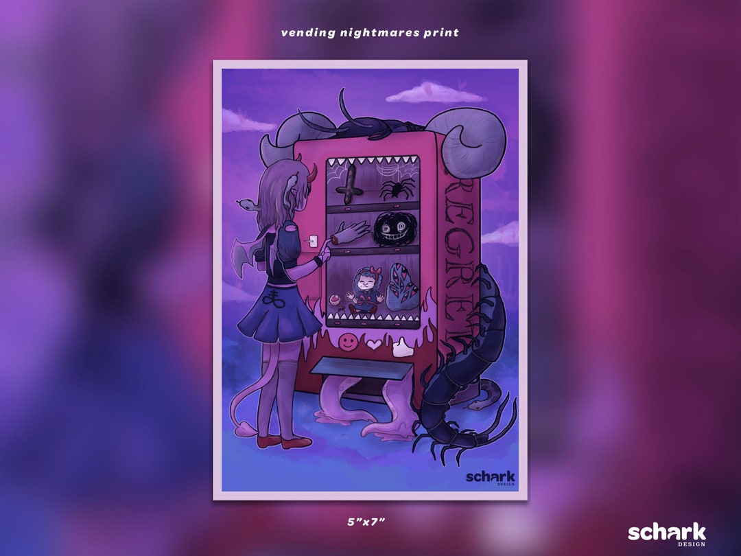 Vending Nightmares – [demon Girl Haunted Spooky Halloween Machine ...