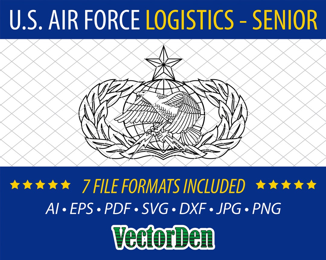 U.S. Air Force Logistics Badge - Senior - Vector Insignia - Etsy