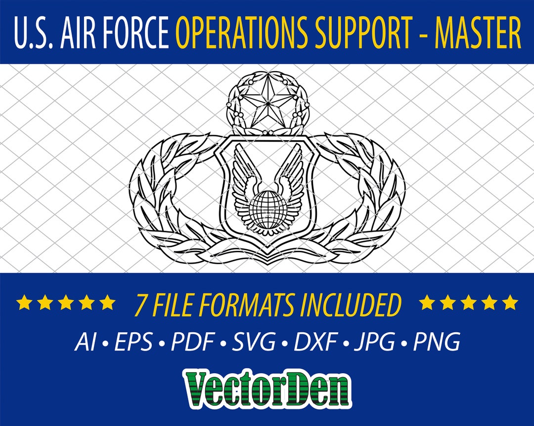 U.S. Air Force Operations Support - Master -vector Insignia - Etsy