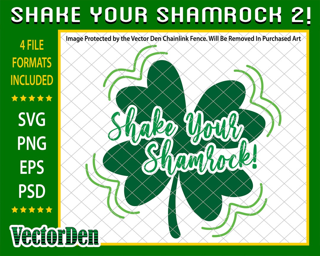 Shake Your Shamrock 2 Color SVG, Lucky SVG, Irish SVG, St Patrick's Day ...