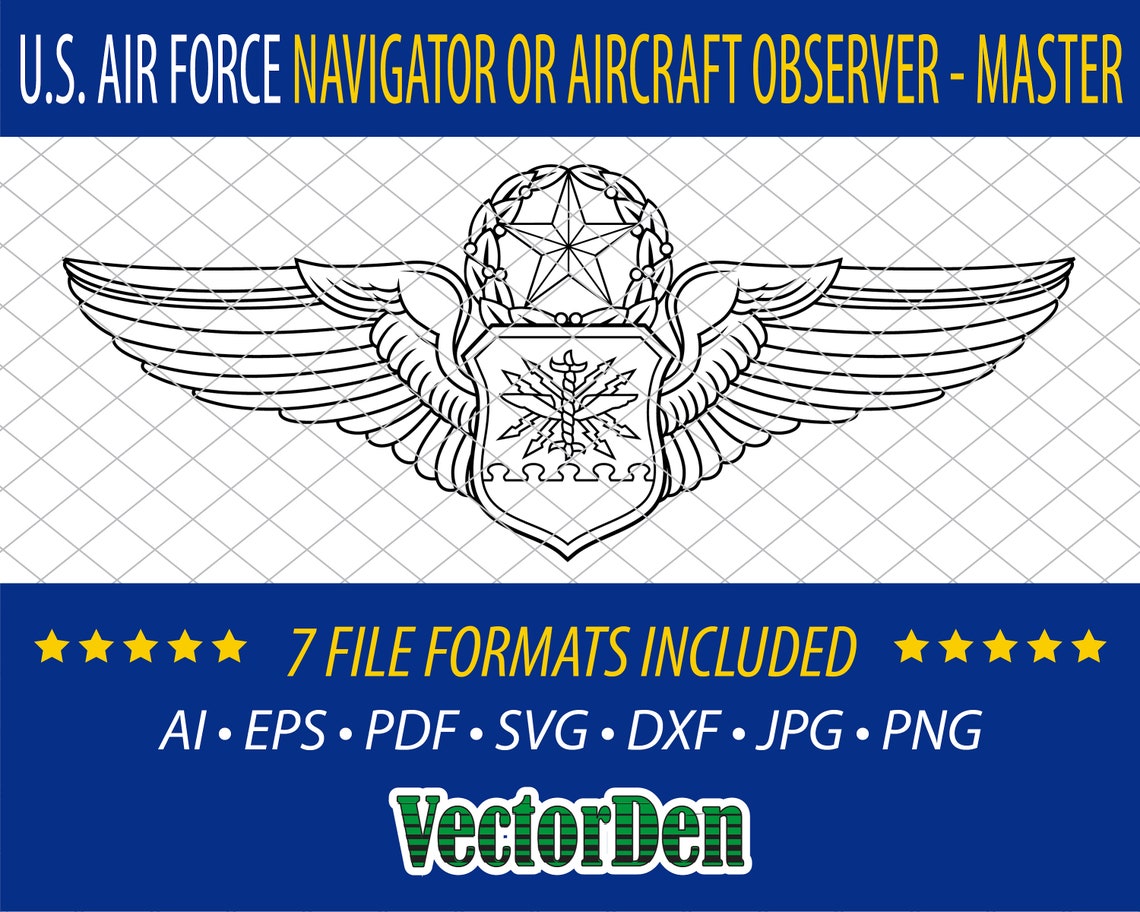U.S. Air Force Navigator or Aircraft Observer - Master - Etsy