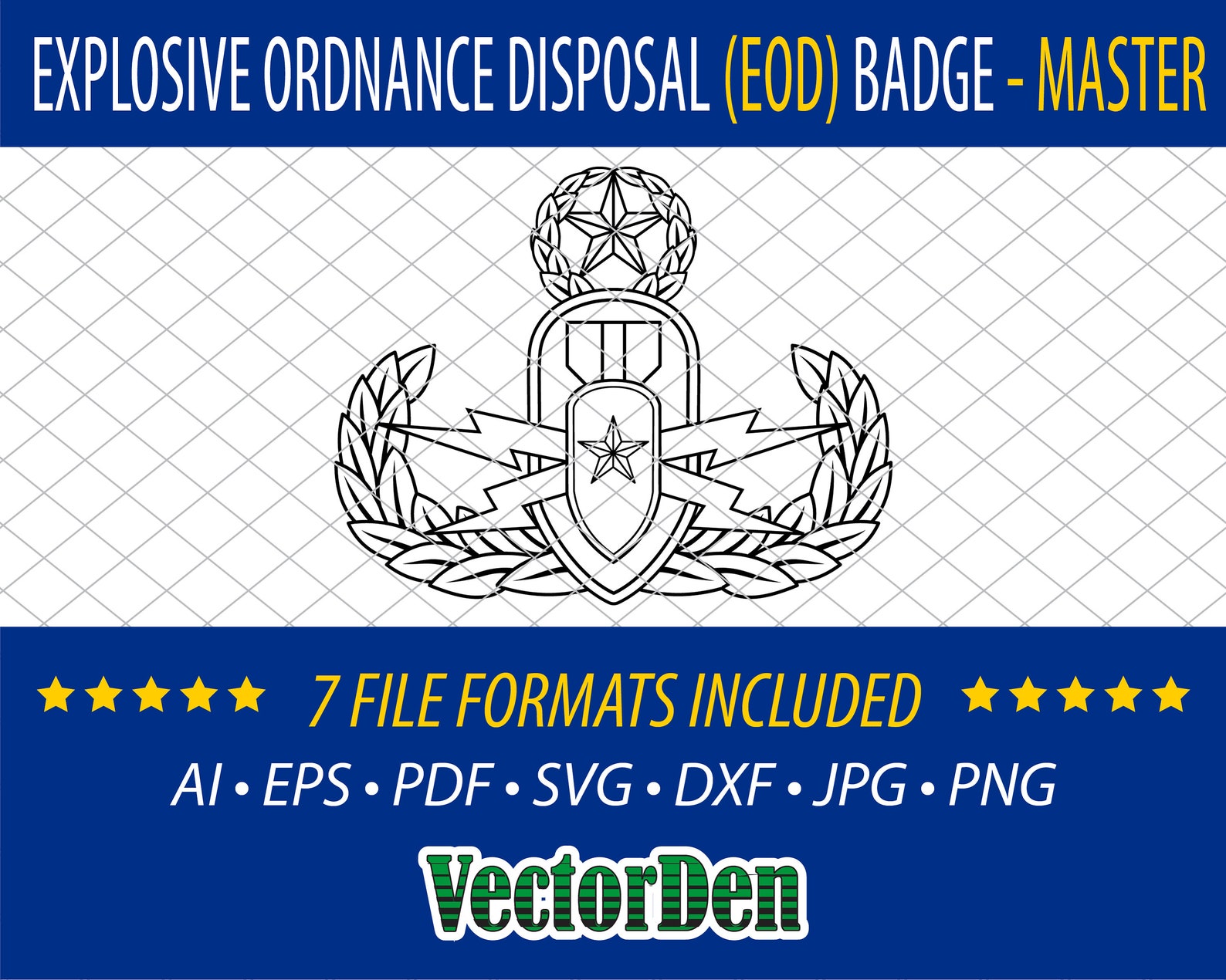 Explosive Ordnance Disposal (EOD) Badge - Master - Etsy