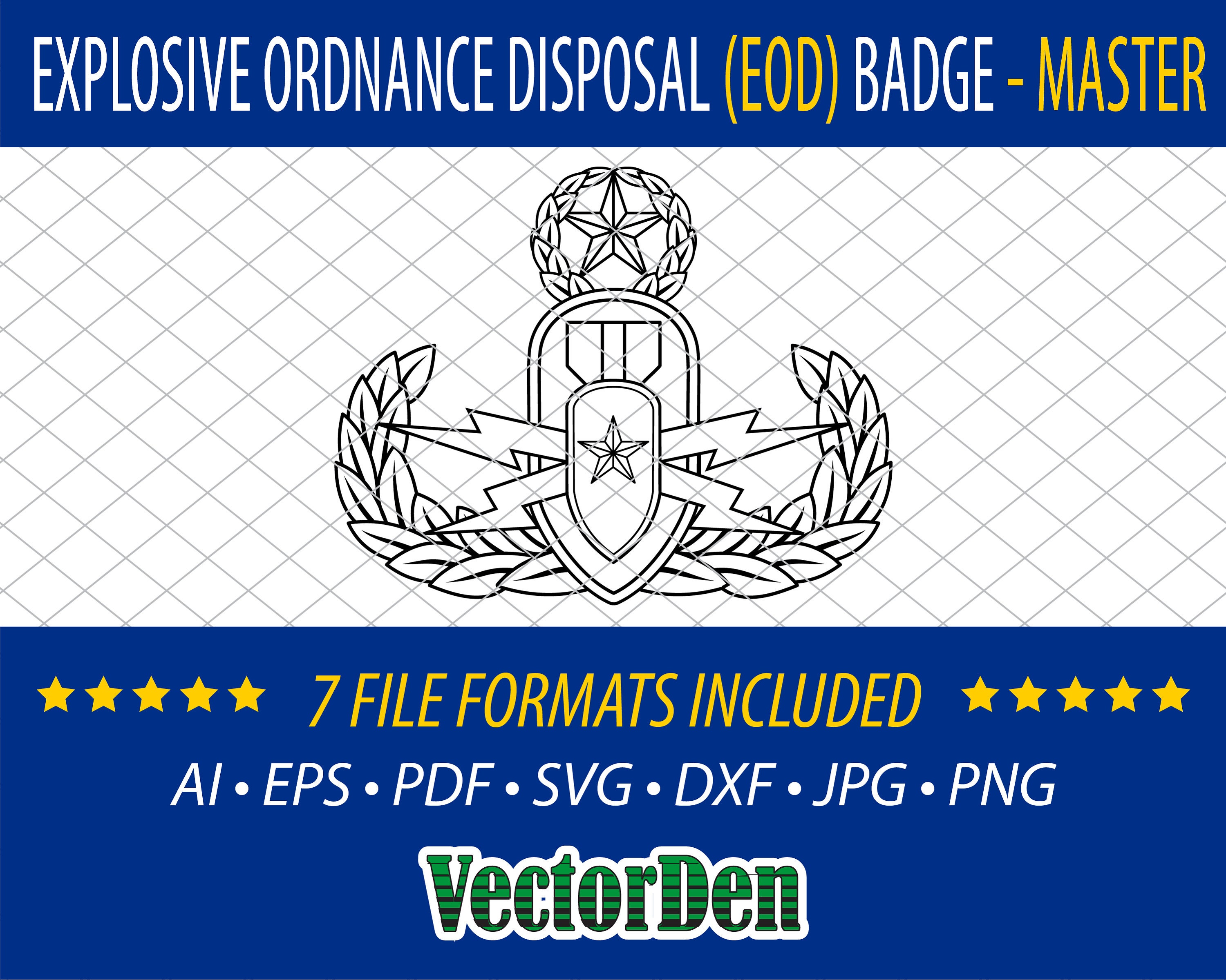 Explosive Ordnance Disposal EOD Badge Master - Etsy